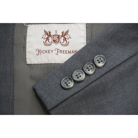 Hickey Freeman | Suits & Blazers | Hickey Freeman Lindsey Solid Gray 0 ...